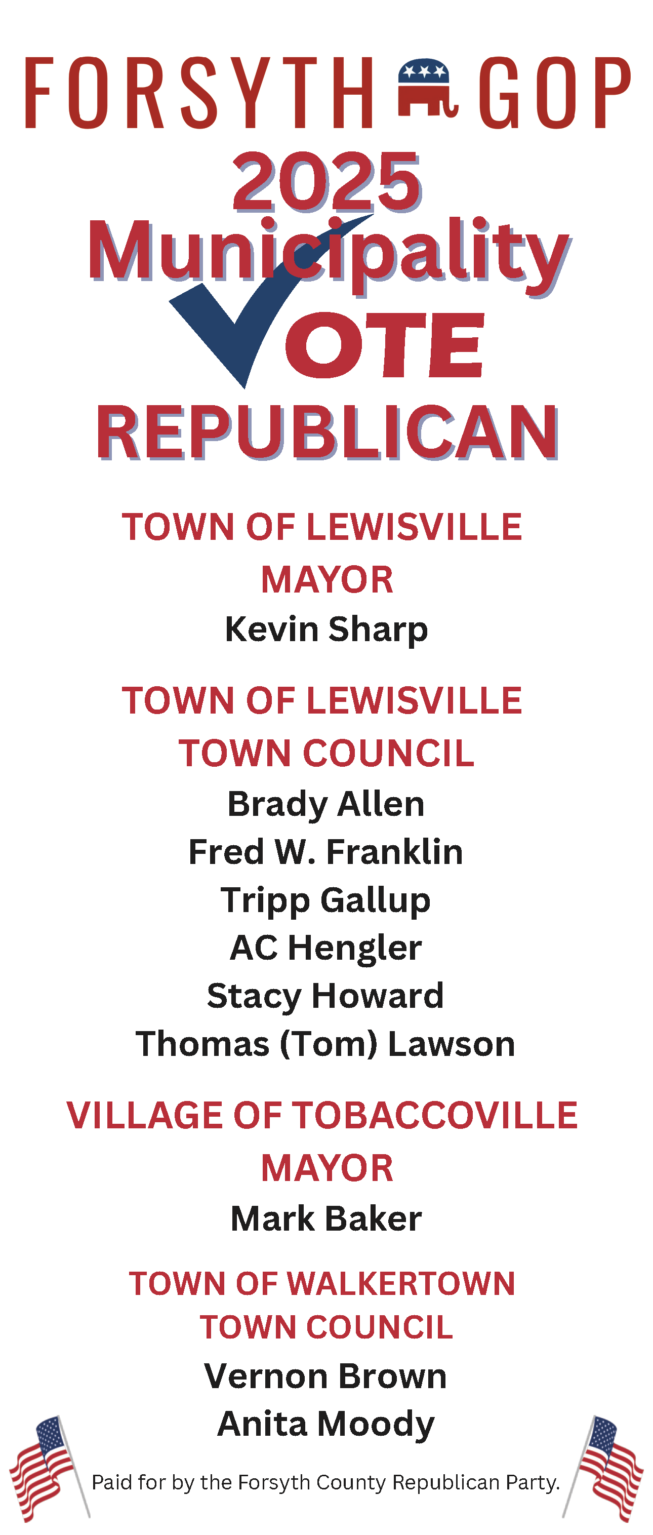 Municipal General Election - Forsyth County Republican Party