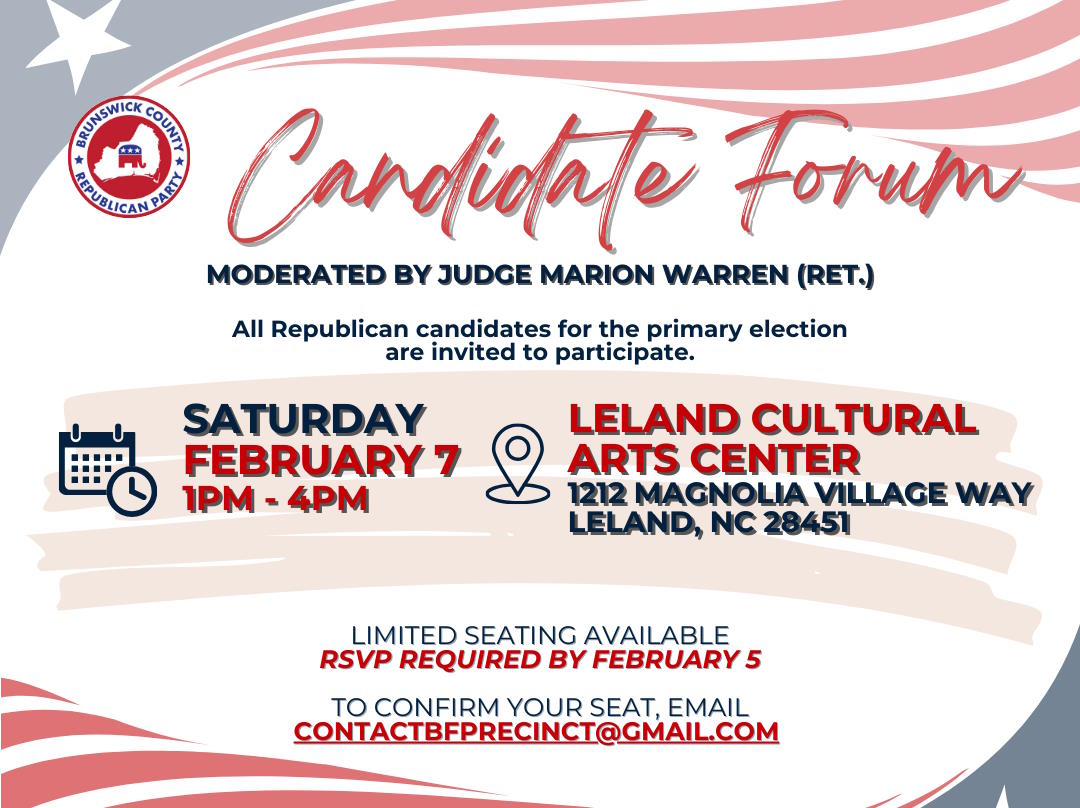 Campaign Forum - February 7, 2026 - Brunswick County Republican Party