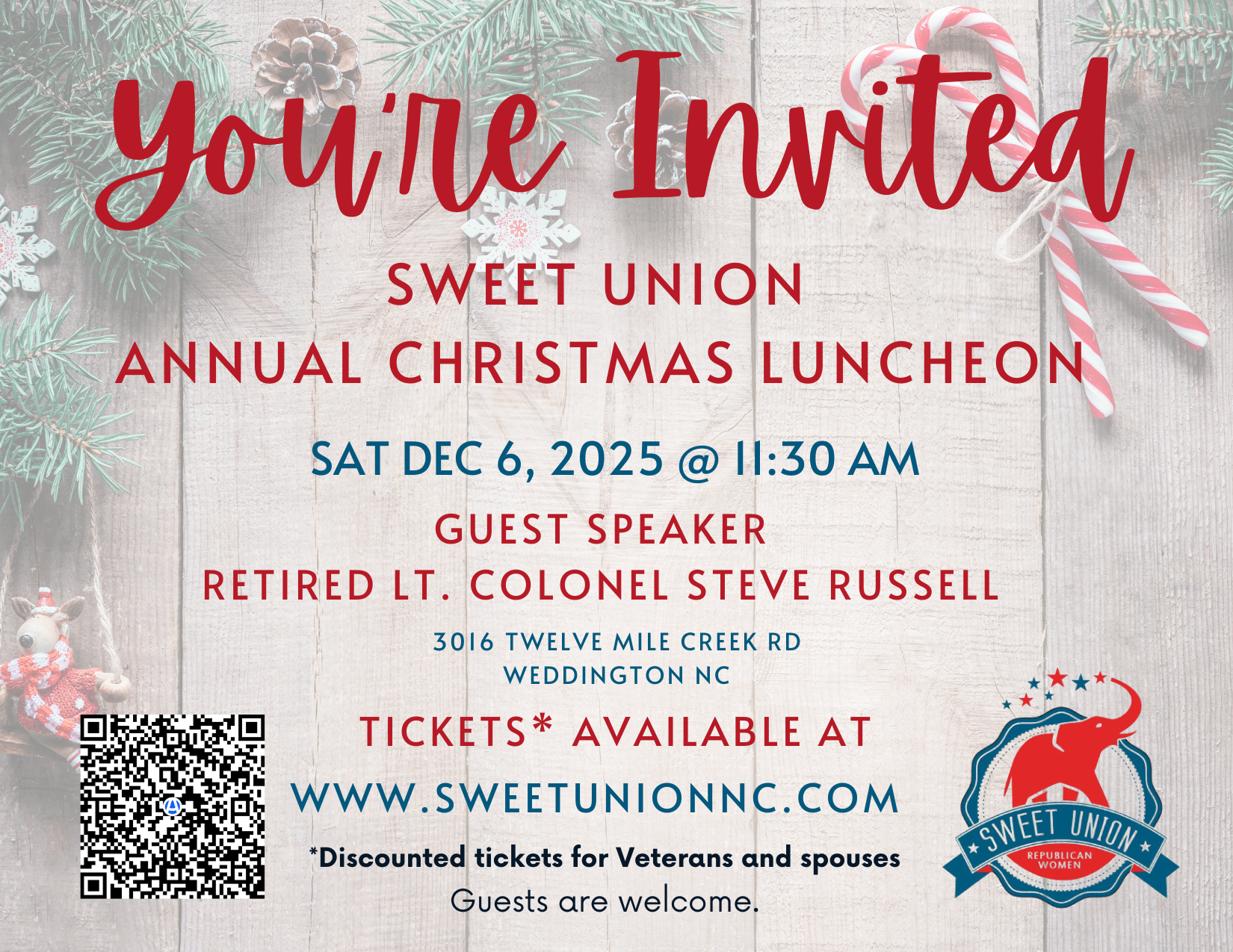 Sweet Union RW Annual Christmas Luncheon - Union County Republican Party