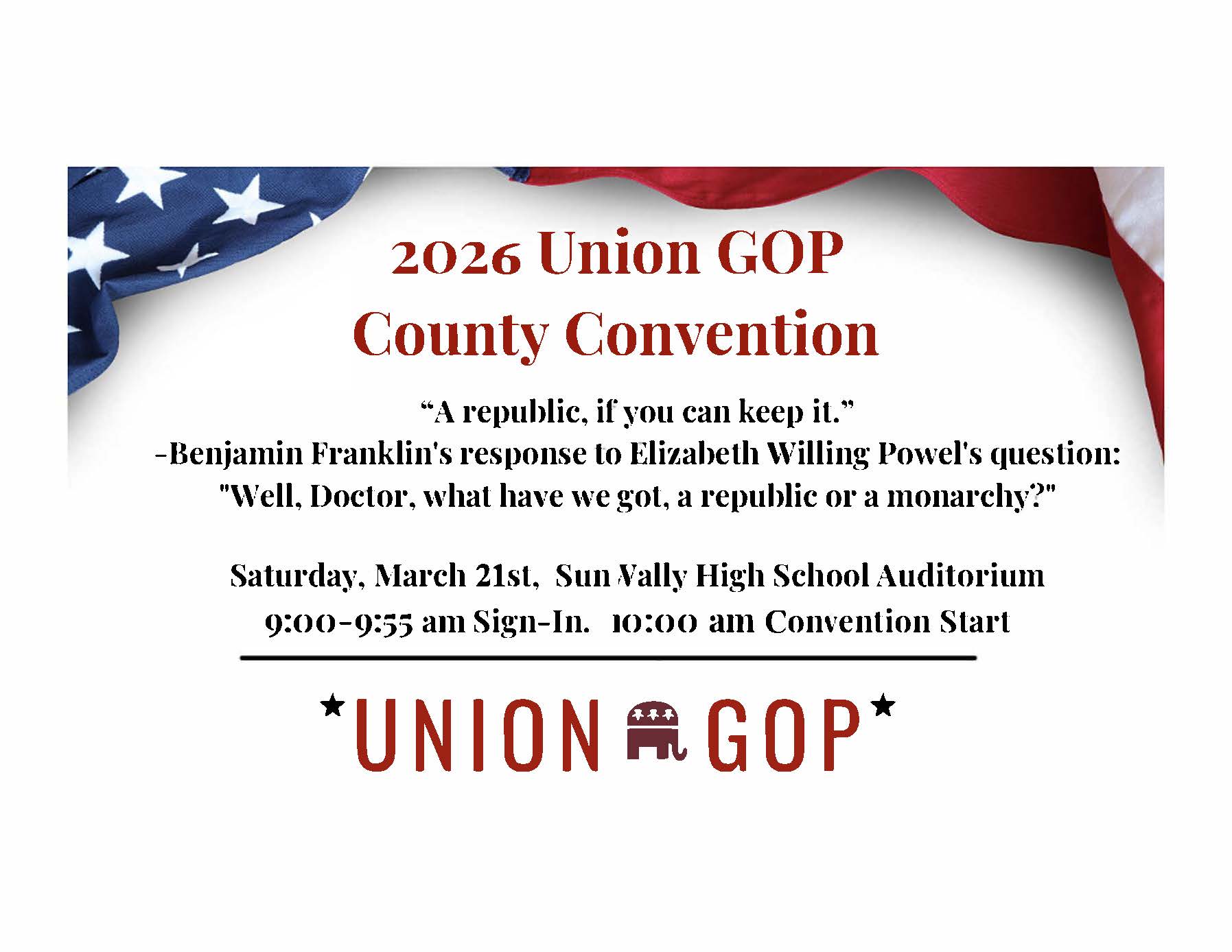 2026 Union GOP County Convention