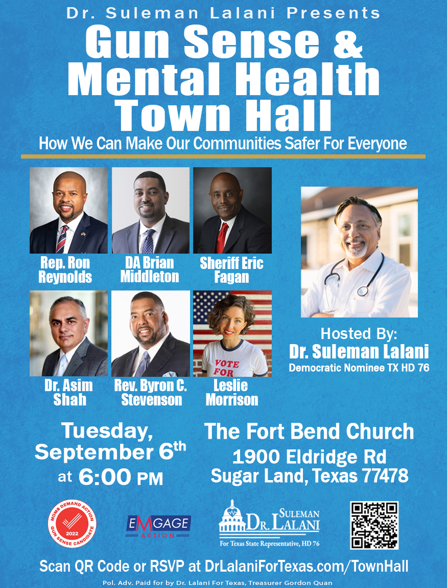 Gun Sense Town Hall - Dr. Lalani for Texas