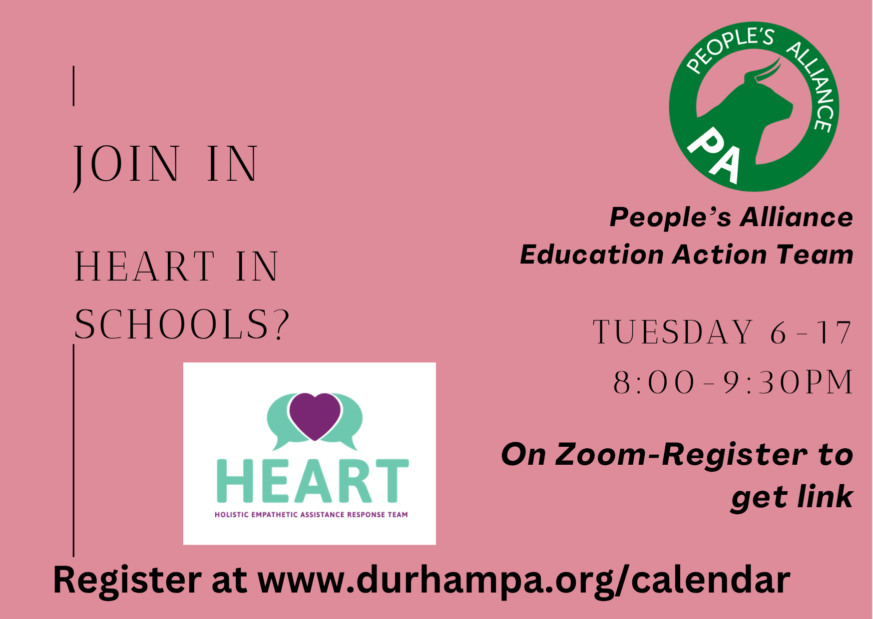 Education Team Meeting February 2025 - People's Alliance