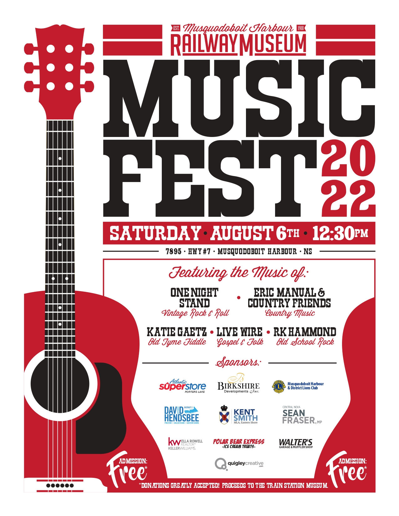 Railway Museum Musicfest August 6 - The Eastern Shore Cooperator