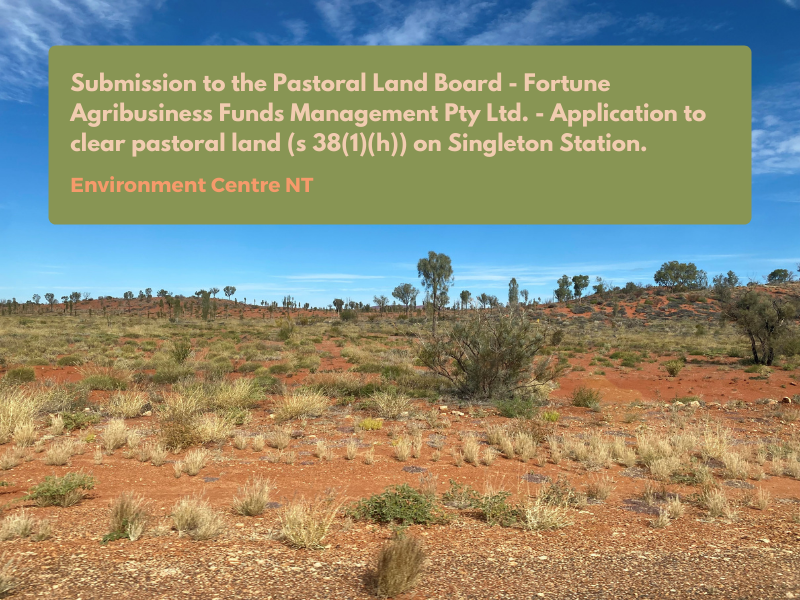 Submission to the Pastoral Land Board - Fortune Agribusiness Funds ...