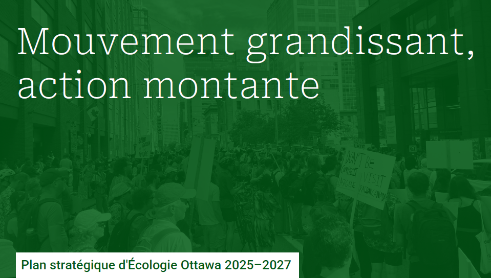 Notre plan stratégique - Ecologie Ottawa