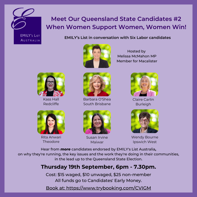QLD Meet the Candidates #2 - EMILY's List Australia