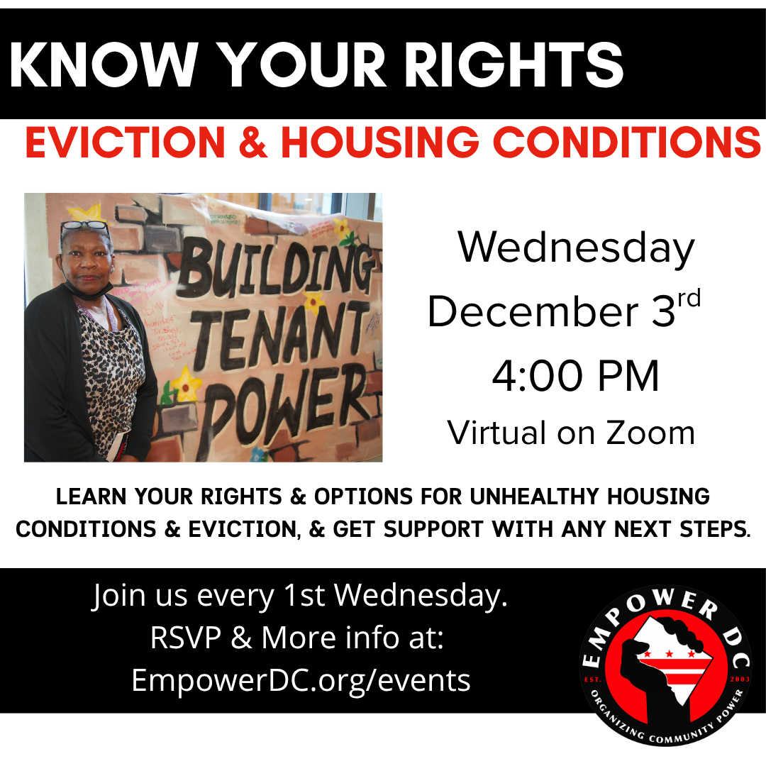 Know Your Rights December 3rd 2025 - Empower DC