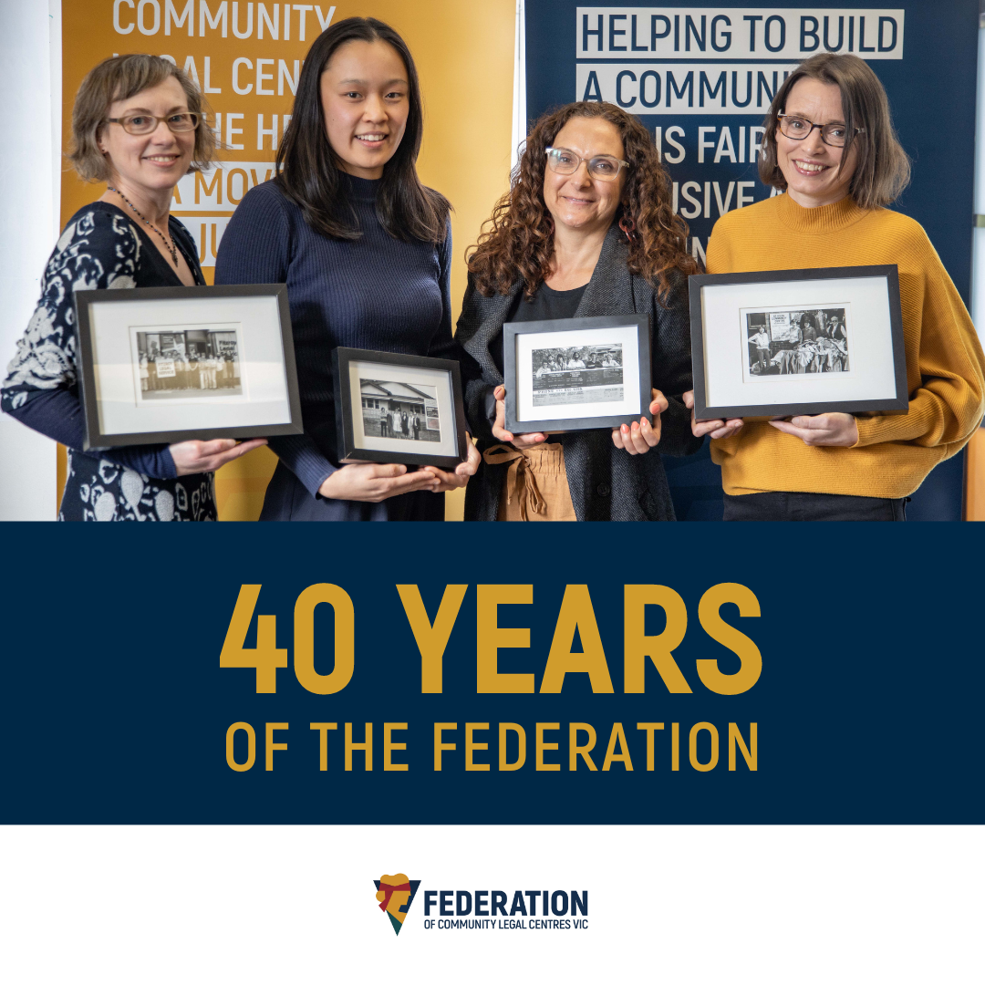 The Federation turns 40 - Federation of Community Legal Centres