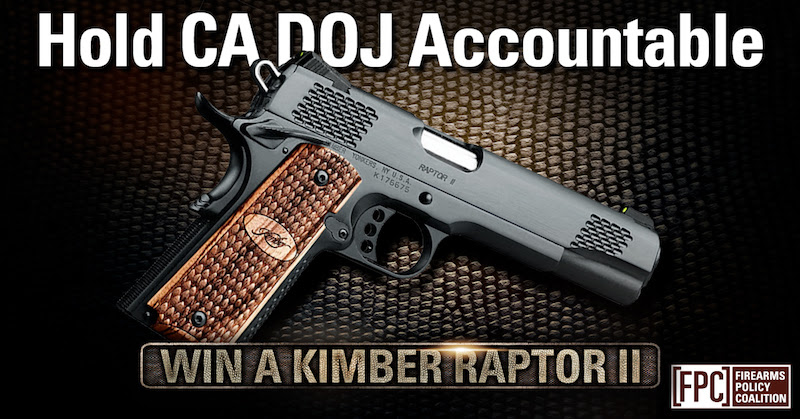 Help Us Keep Beating CA DOJ! - Firearms Policy Coalition