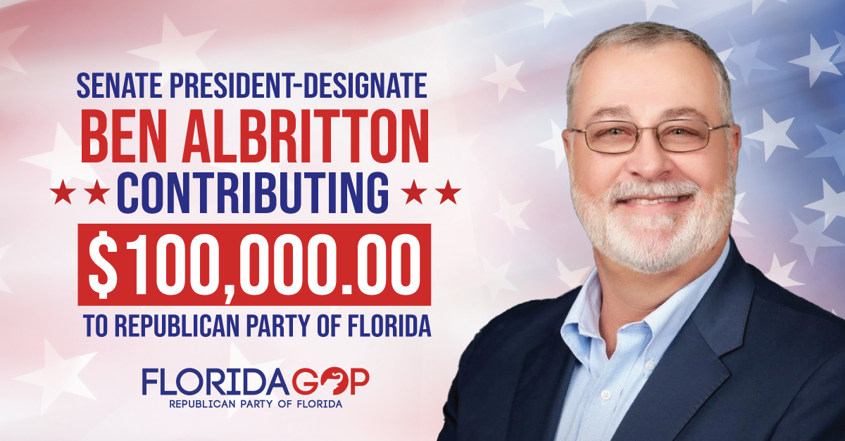 Florida Senate President-Designate Ben Albritton Invests $100,000 in ...