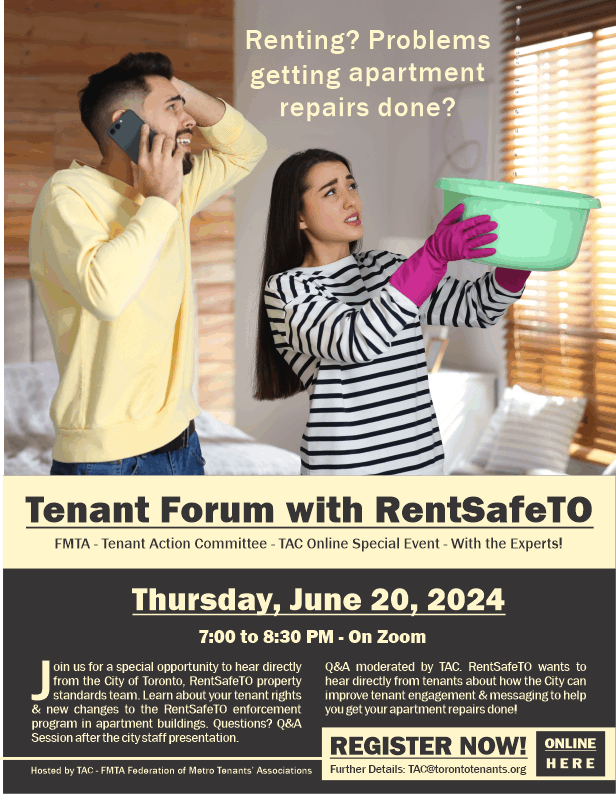 RentSafeTO Tenant Forum - FMTA