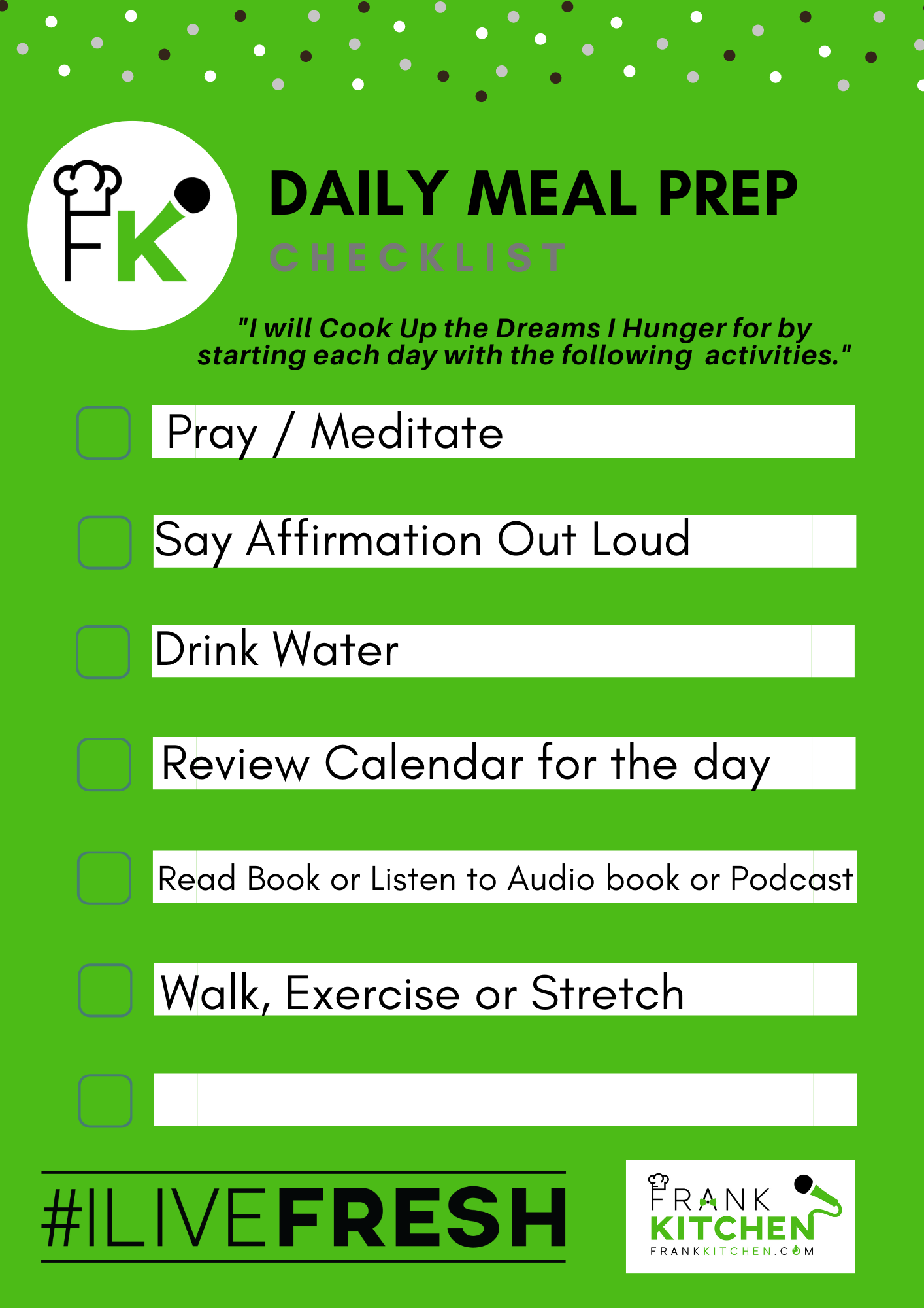 How do you Start Your Day? - Frank Kitchen