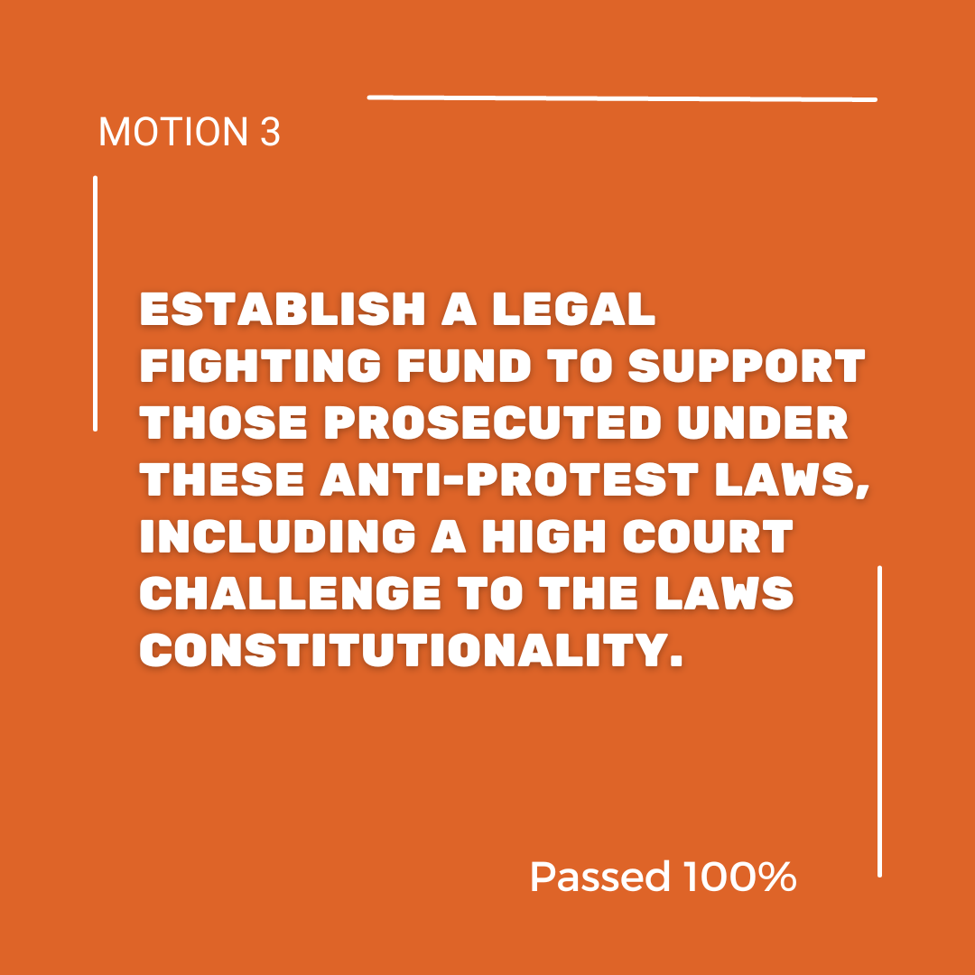 Mass meeting on the right to organise for climate and the environment ...