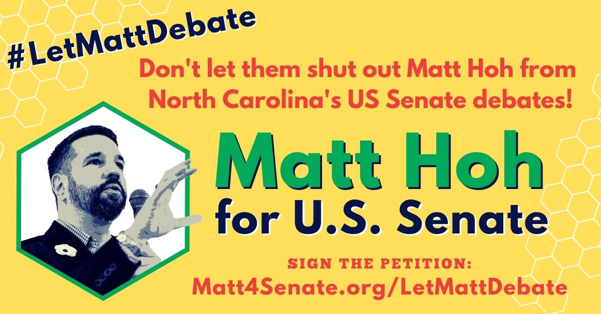 Sign The Petition: Let Matt Hoh Debate! - www.gp.org