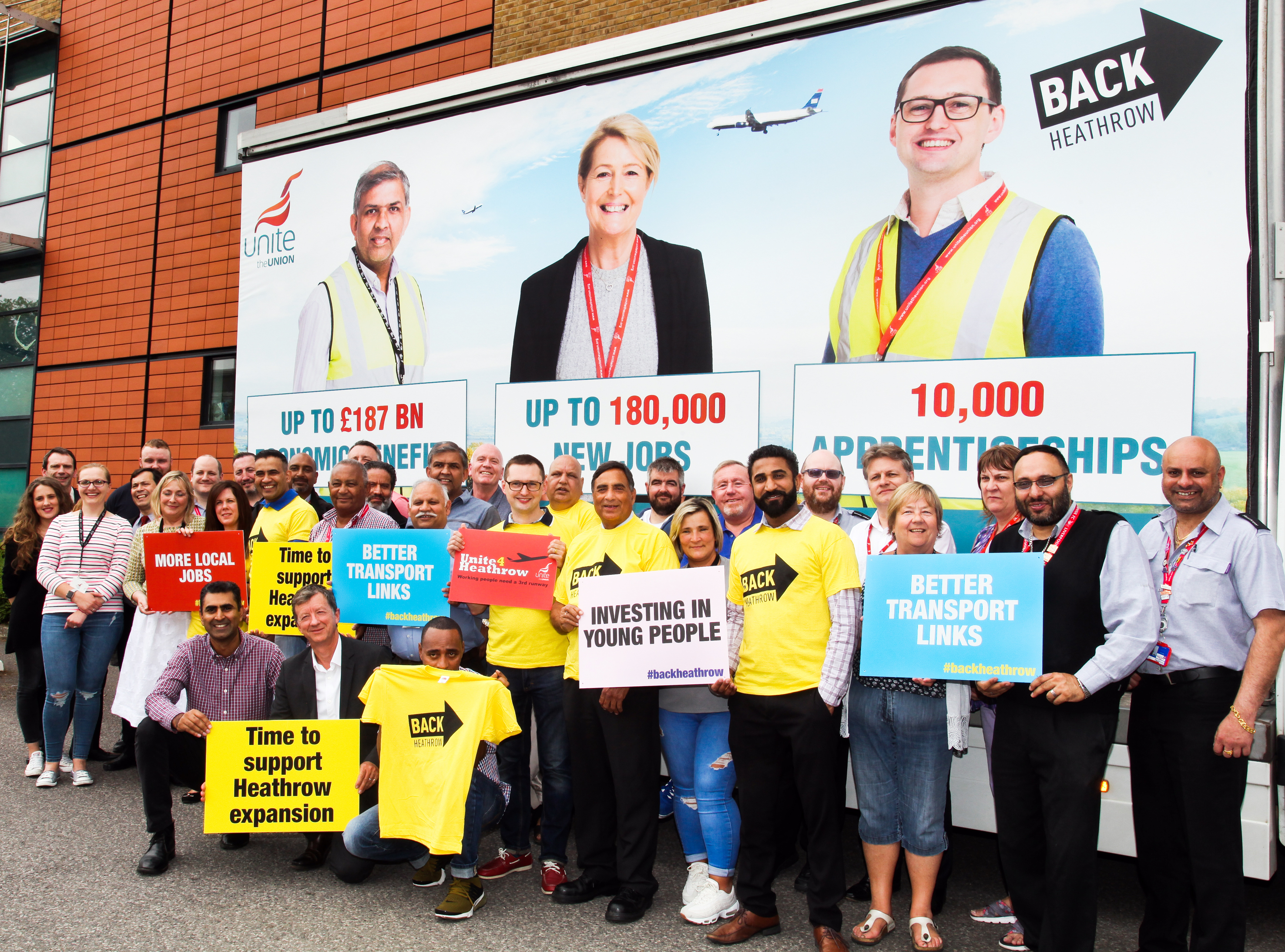 Back Heathrow and Trade Unions back new runway proposals - Back Heathrow