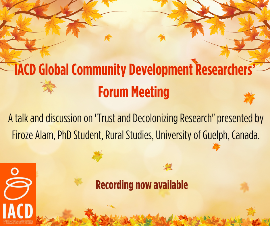 News - International Association for Community Development