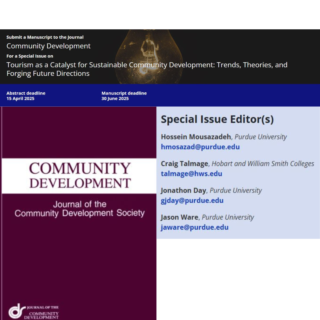 Submit a Manuscript to the Journal Community Development For a Special ...