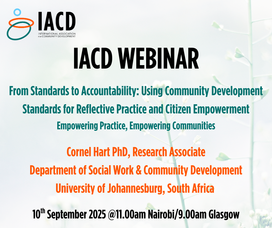 IACD Webinar: From Standards to Accountability: Using Community ...