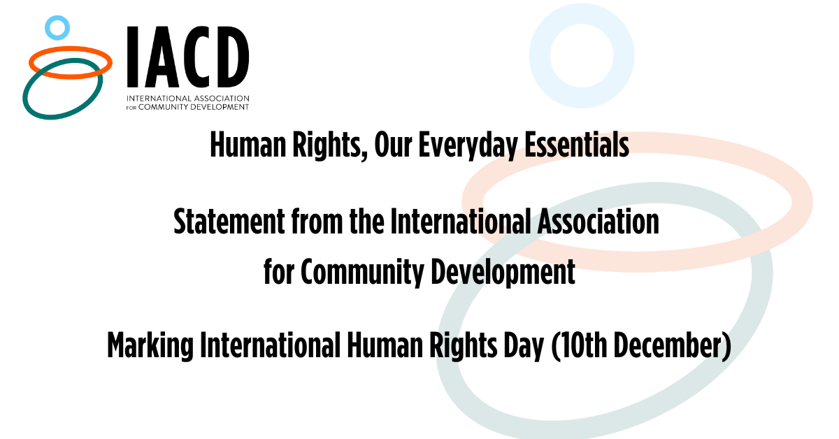 Human Rights, Our Everyday Essentials. Statement from the International ...