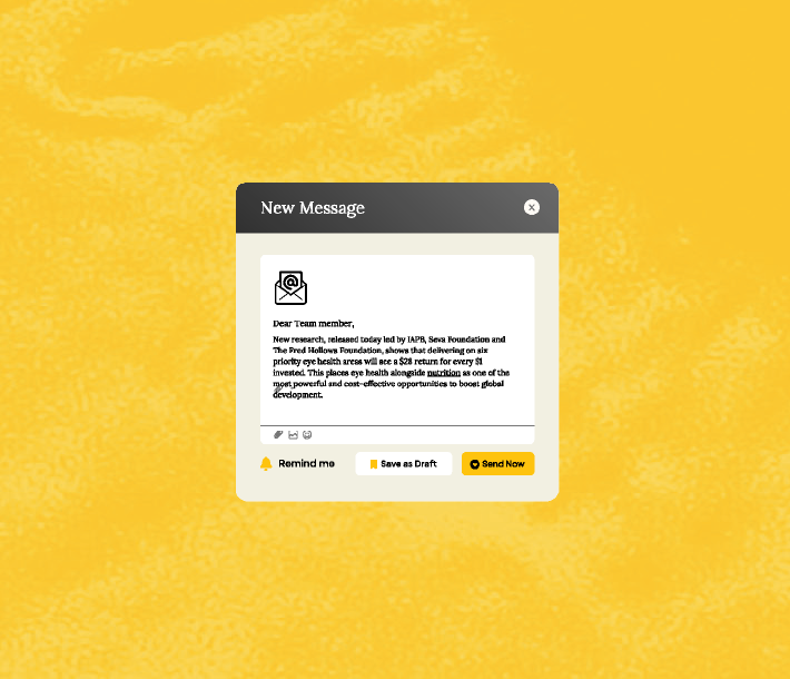 Email Template - International Agency for the Prevention of Blindness