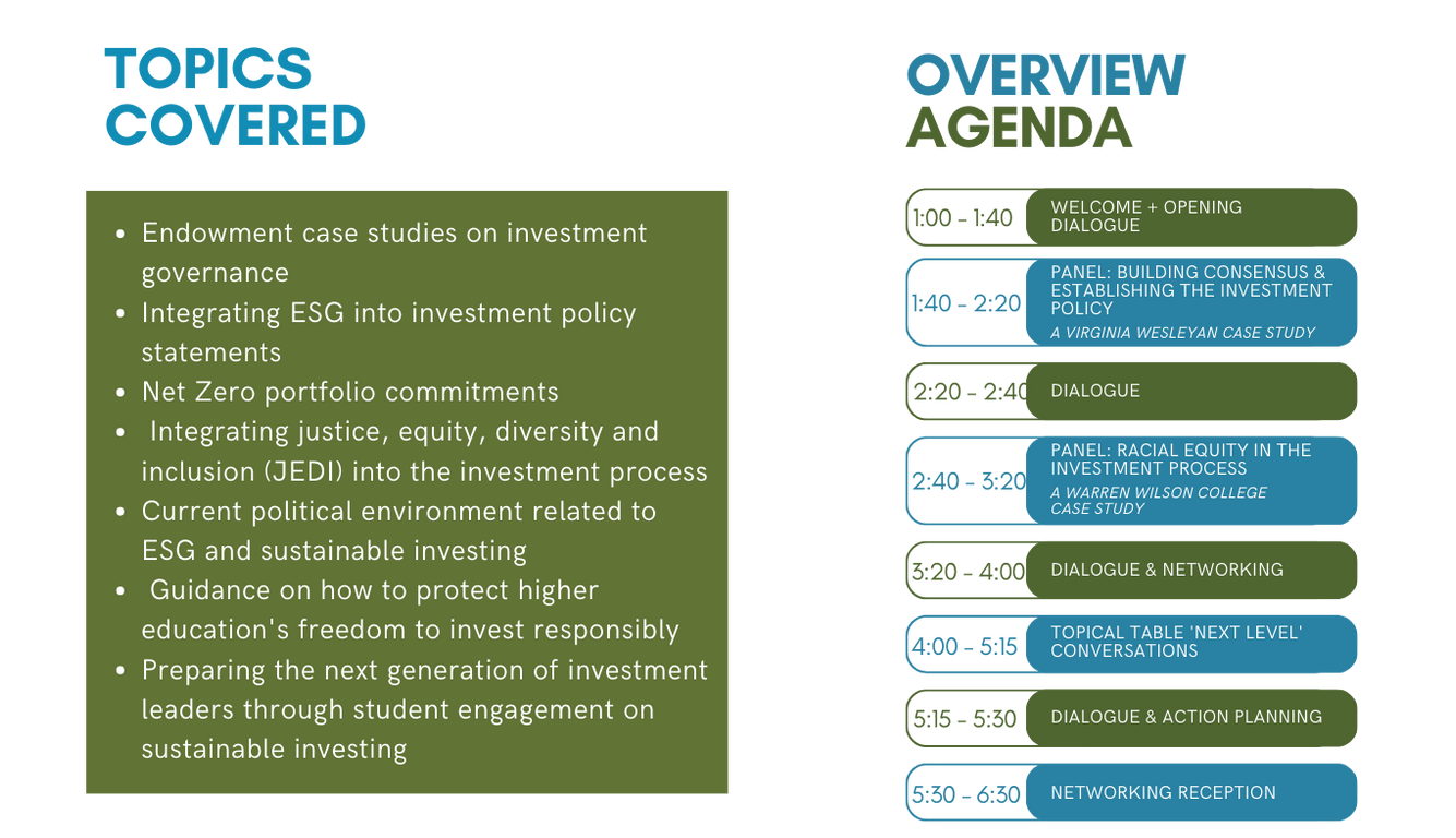 The Intentional Endowments Network's 2023 Fall Forum - Intentional Endowments Network