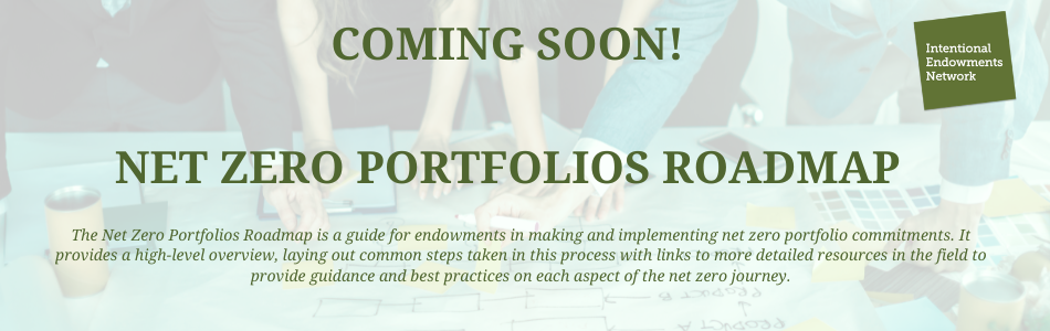Net Zero Roadmap - Intentional Endowments Network