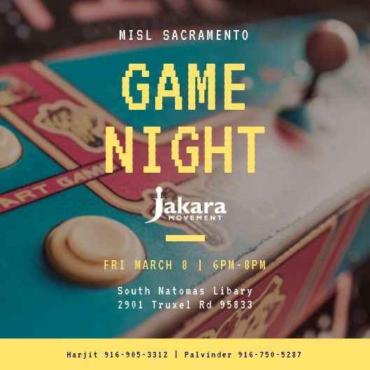 Misl Sacramento Info Session & Game Social - Jakara Movement