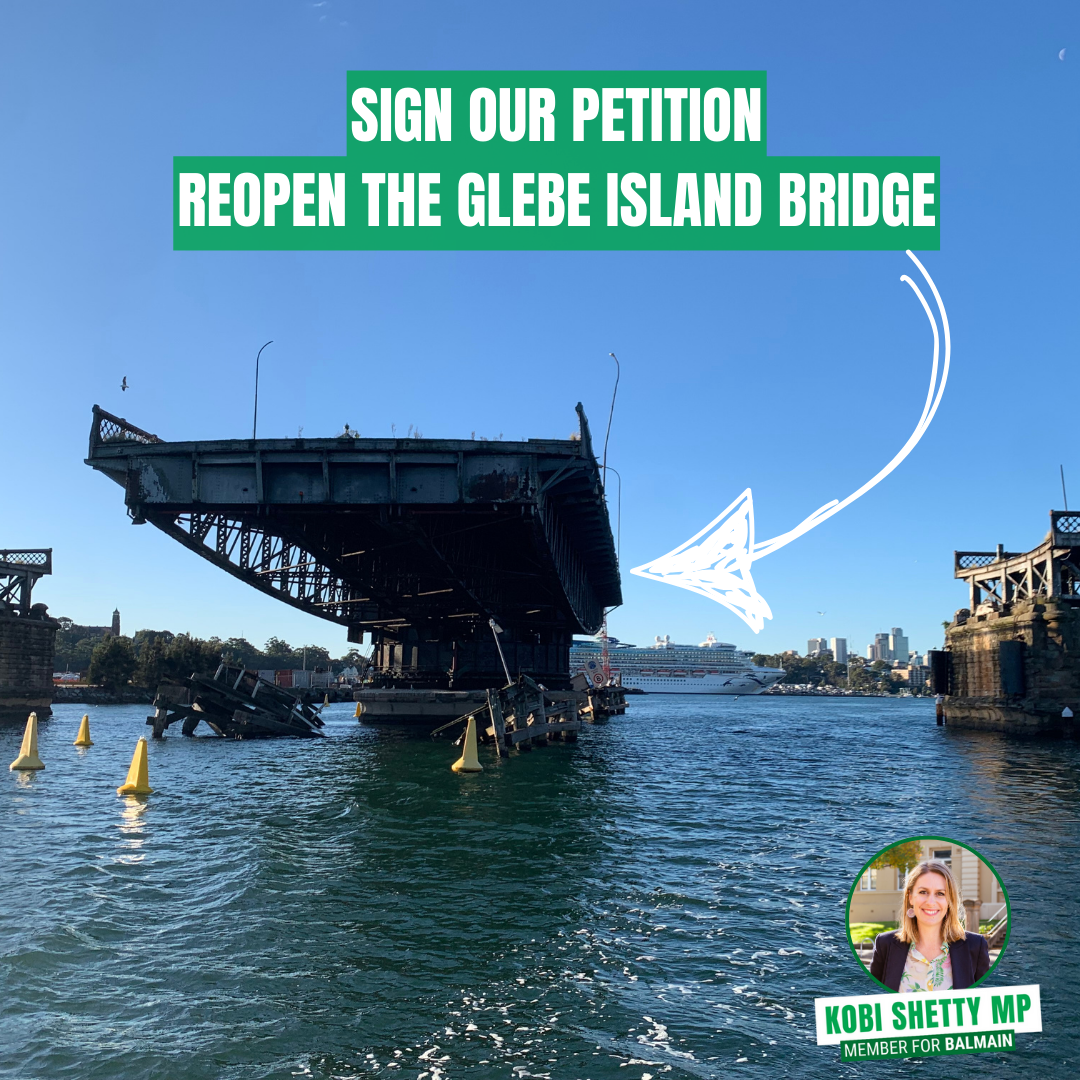 Reopen the Glebe Island Bridge