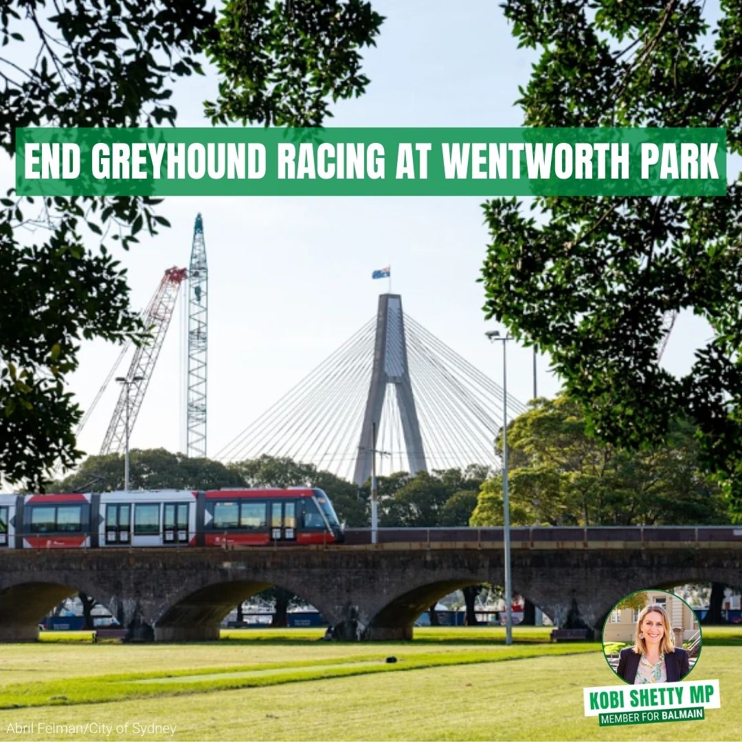 End Greyhound Racing at Wentworth Park