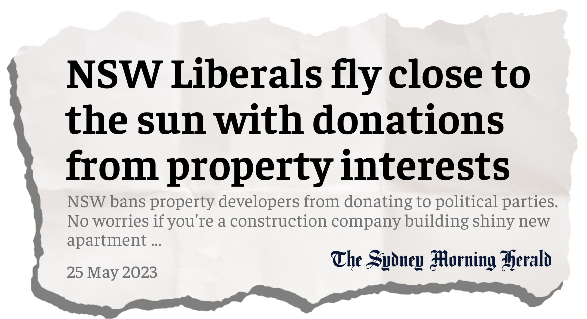 Stop property developer corruption