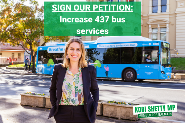 Increase peak hour services for the 437 bus