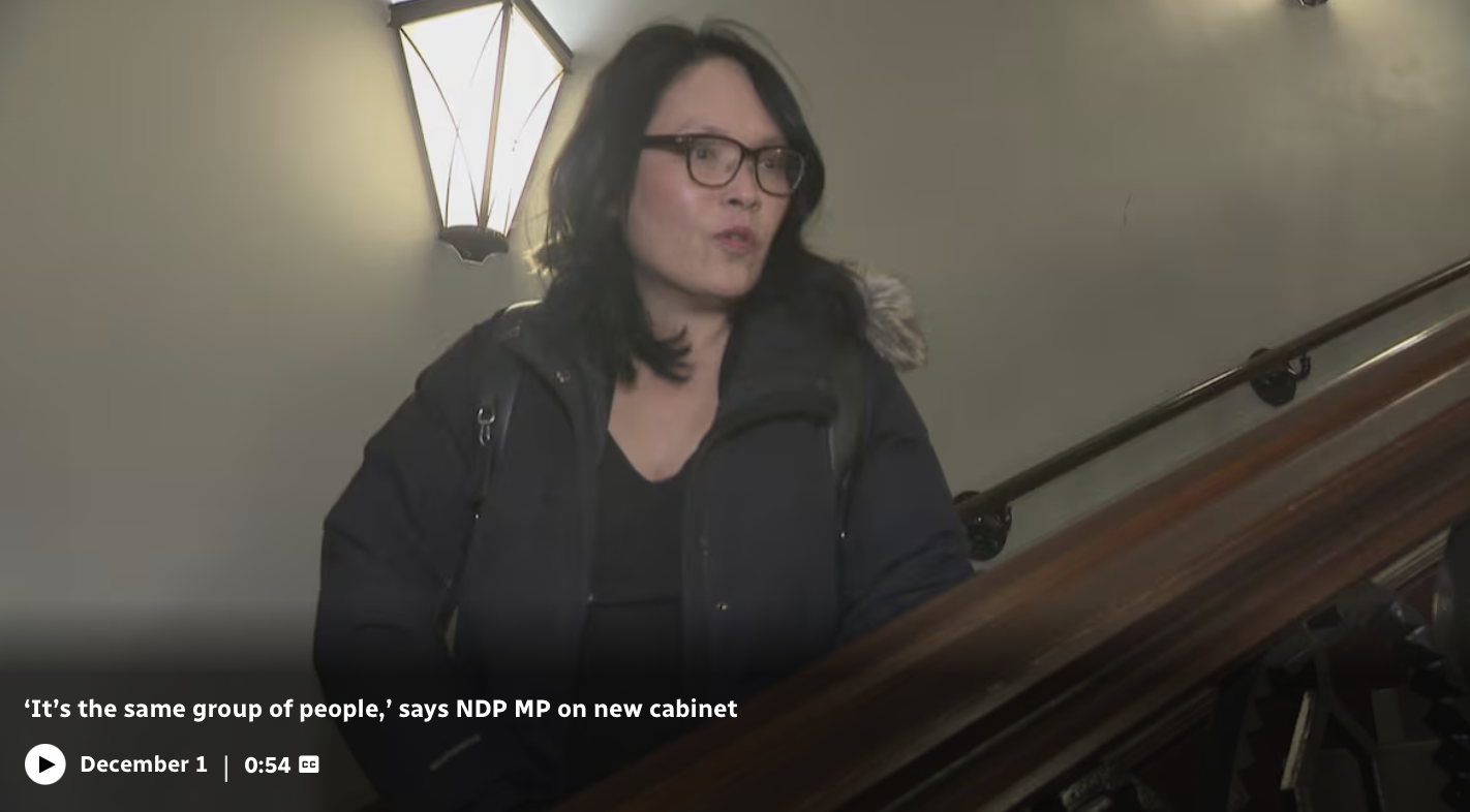 CBC News: ‘It’s the same group of people,’ says NDP MP on new cabinet ...