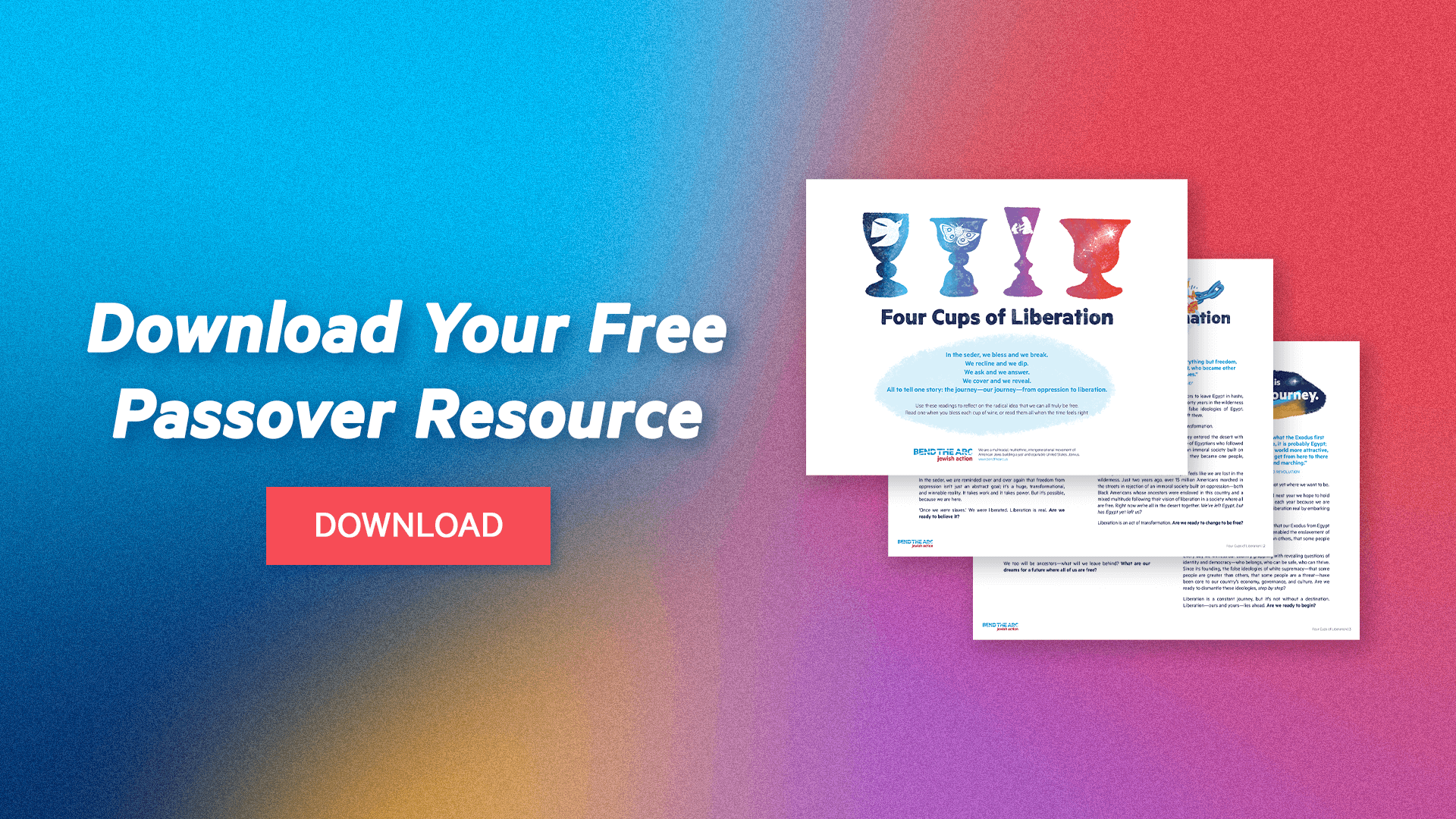 Four Cups of Liberation: Bend the Arc's 2022 Passover Resource - Bend ...