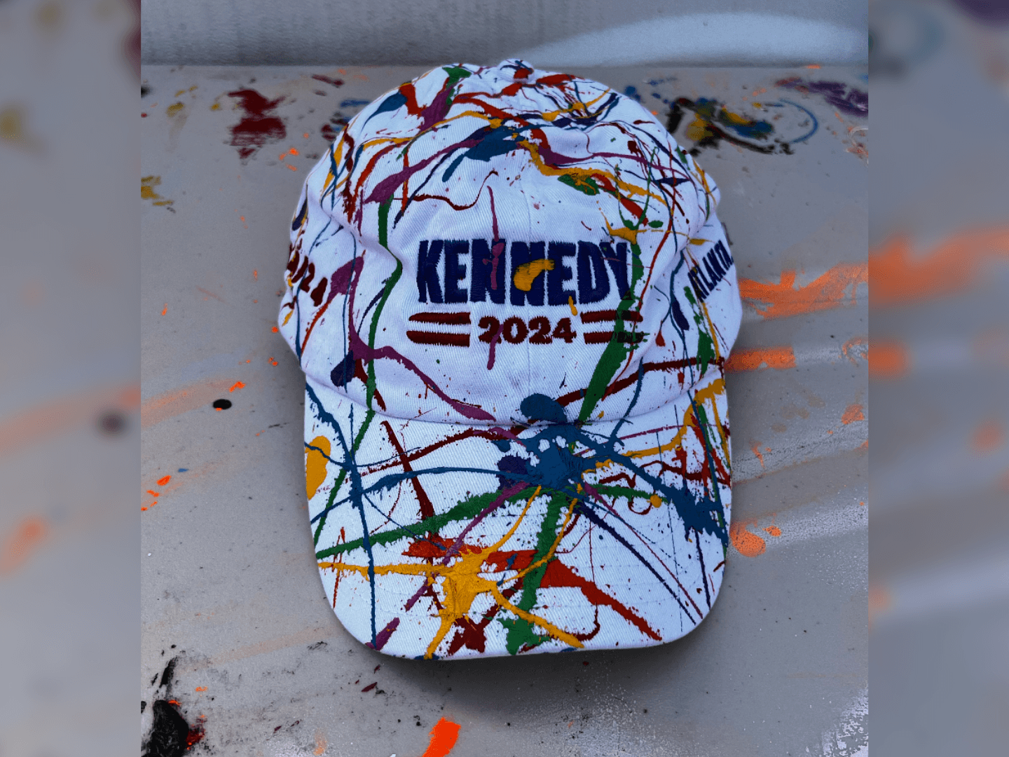Artist-painted limited edition splatter hats | Kennedy24