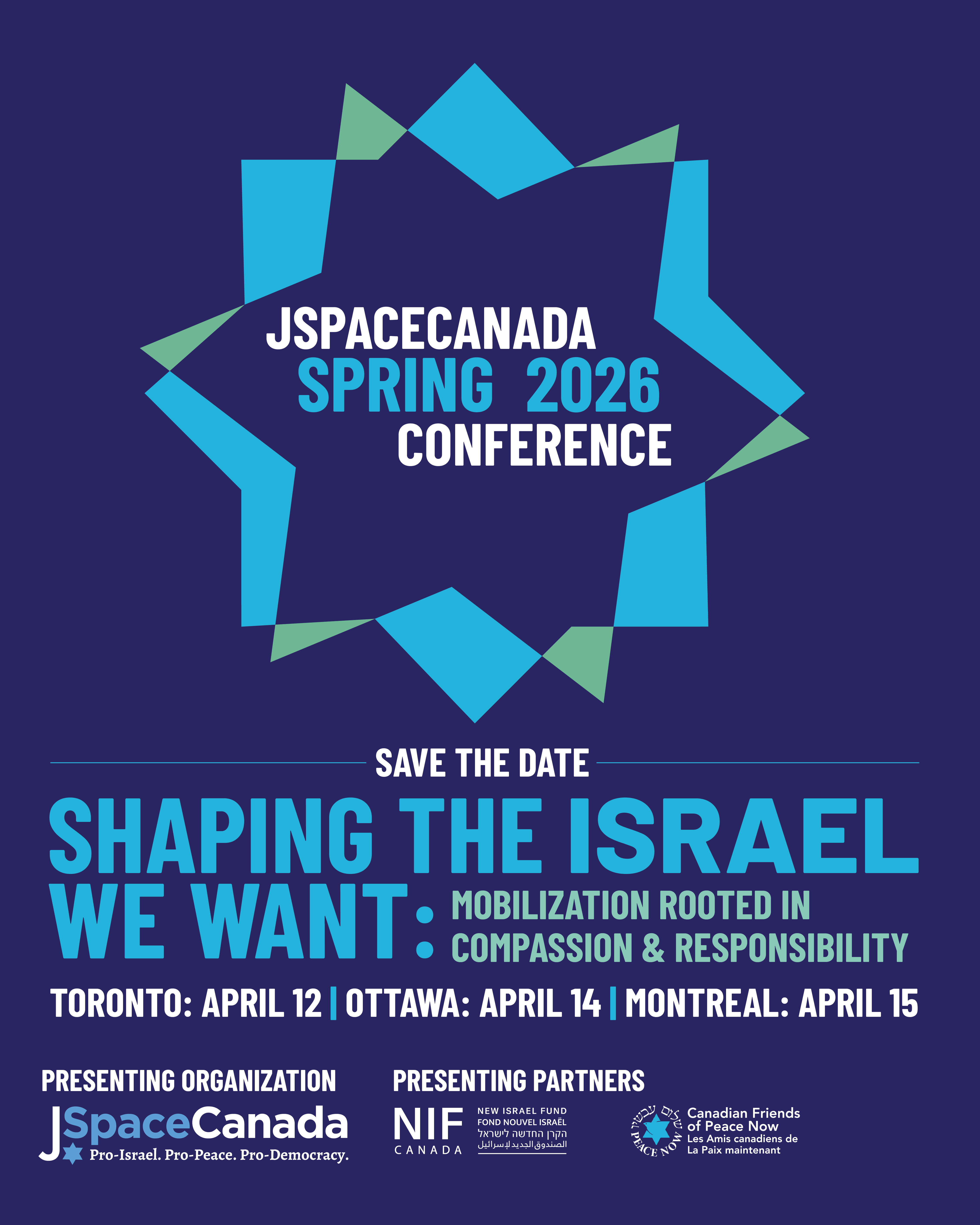 JSpaceCanada Spring 2026 Conference - Shaping the Israel We Want ...