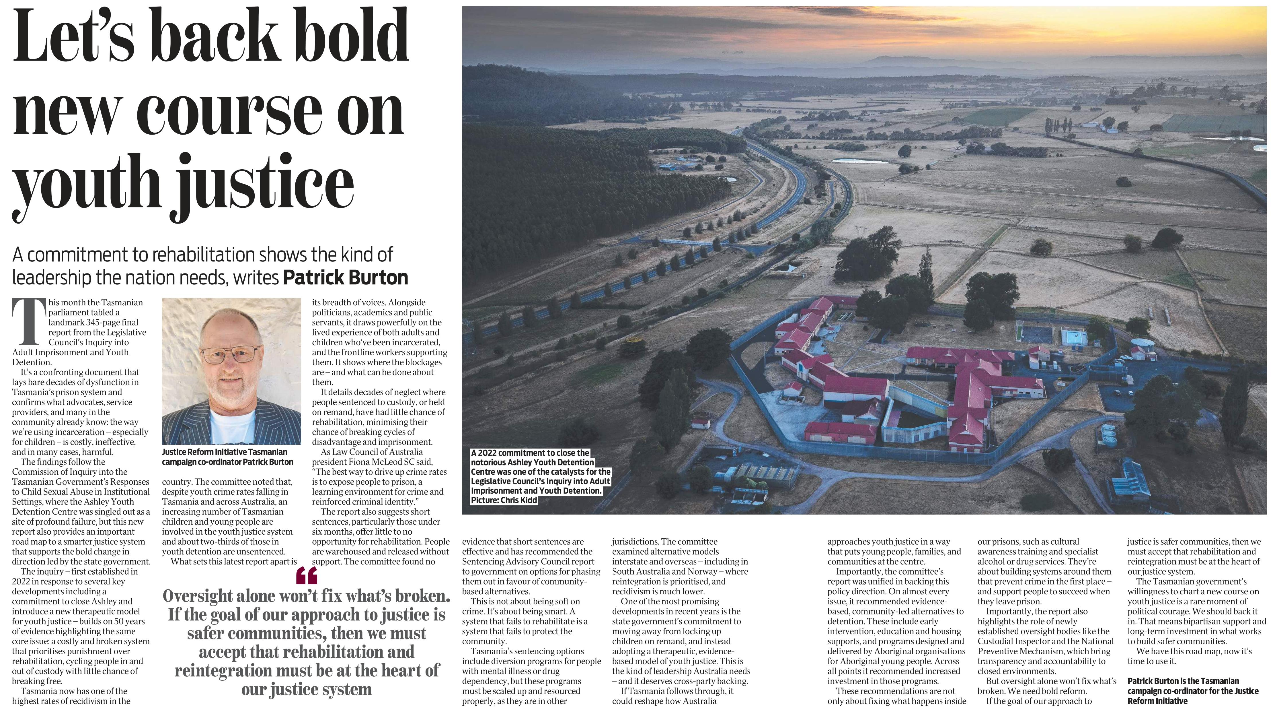 Patrick Burton: The truth behind Tasmania’s failing prisons – and a ...
