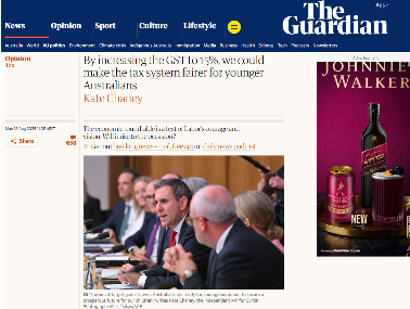 By increasing the GST to 15%, we could make the tax system fairer for ...