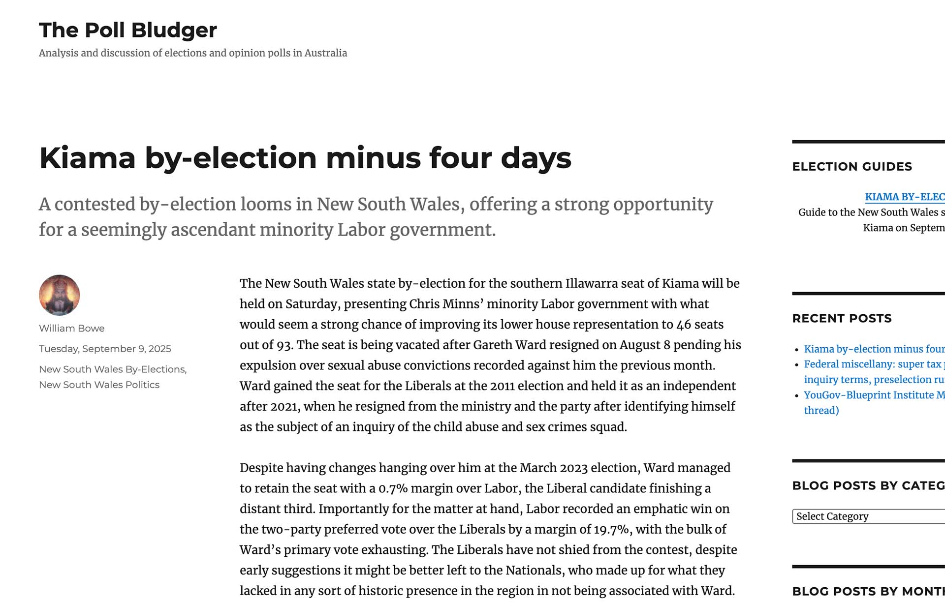 Kiama by-election minus four days - Kate 4 Kiama