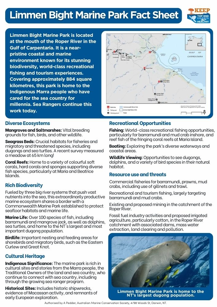 Limmen Bight Marine Park Fact Sheet - Top End Coasts