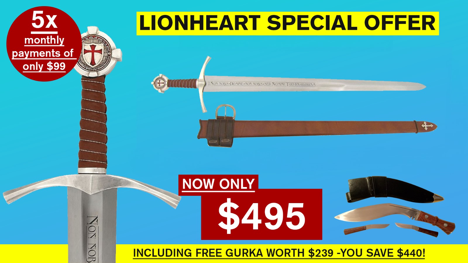 Lionheart Sword Special - The Knights Templar Order