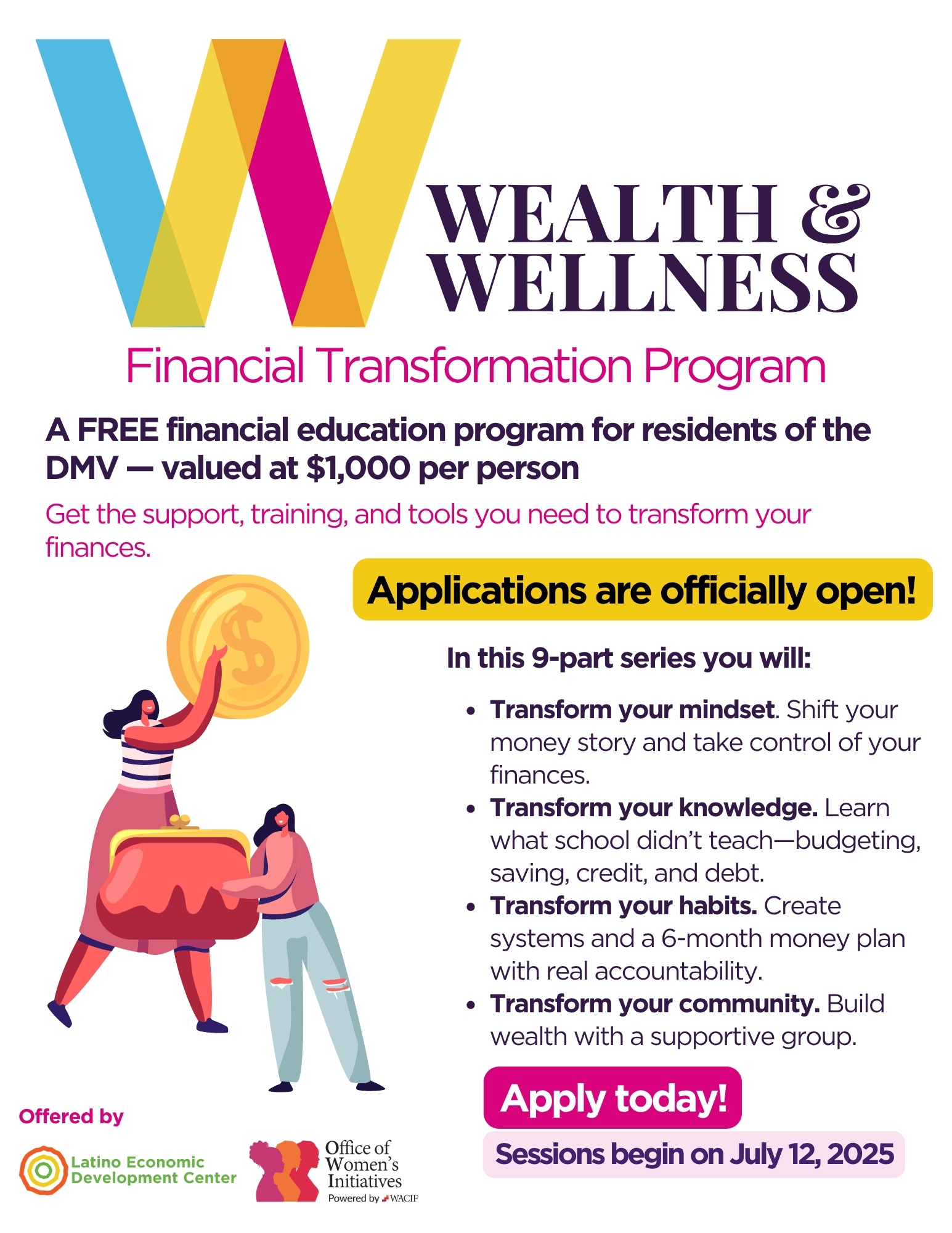 Wealth & Wellness - Financial Transformation Program - Latino Economic Development Center