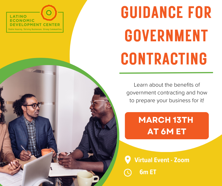 Guidance for Government Contracting - Latino Economic Development Center