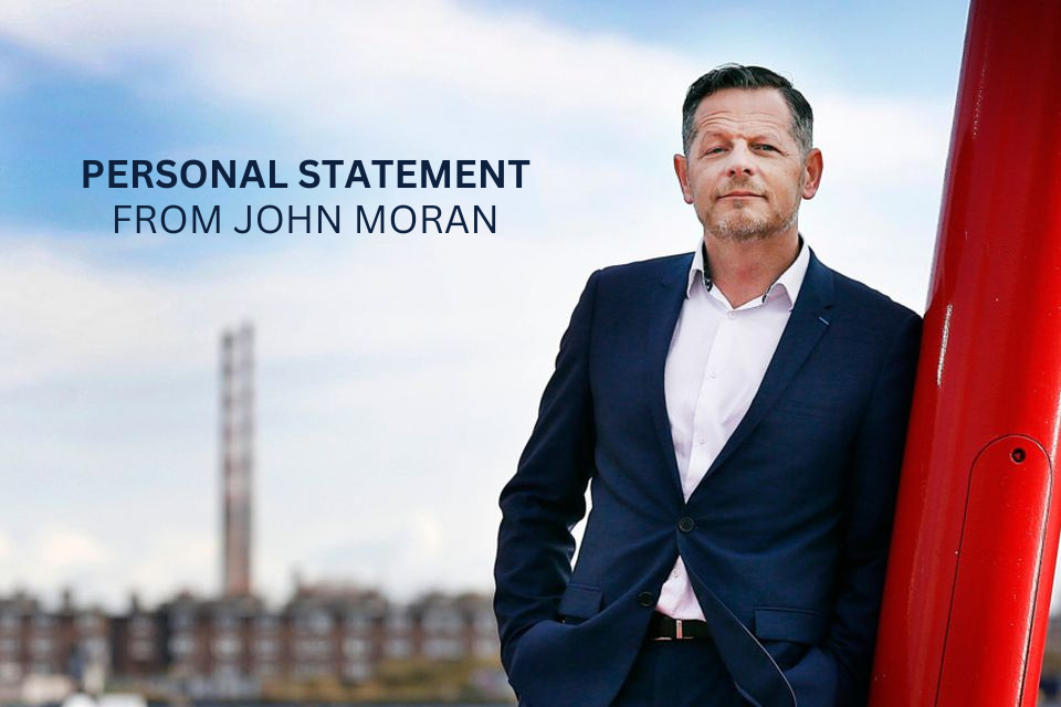 Personal Message from John Moran - Candidate Theme