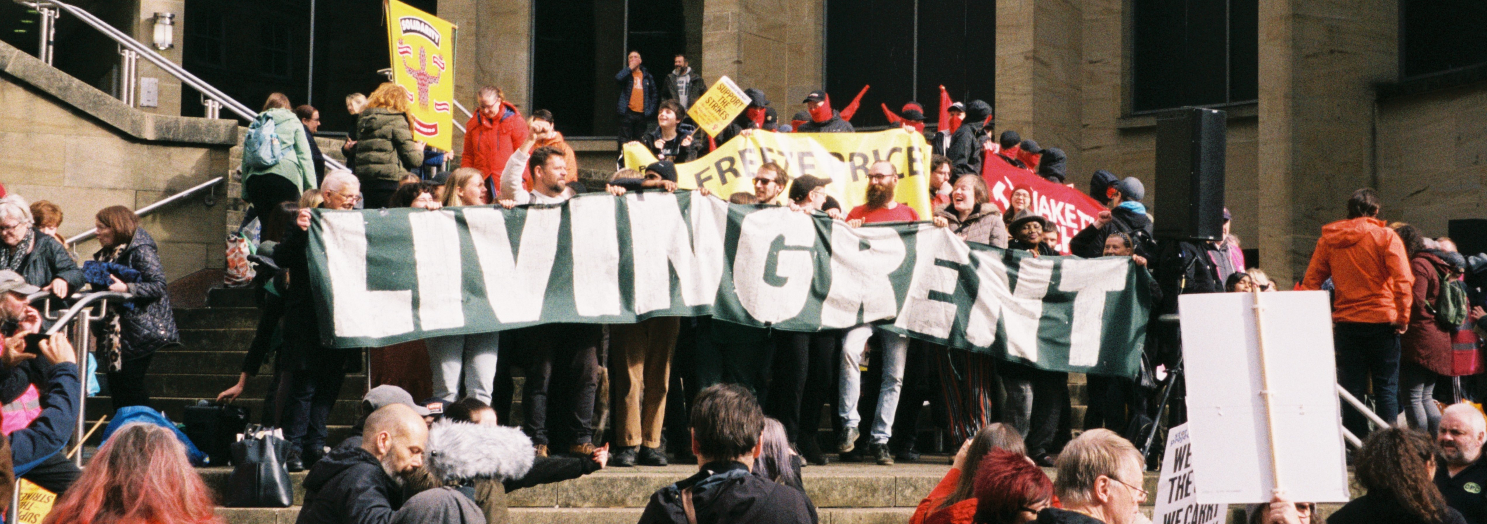 Living Rent members attend Enough is Enough rallies across Scotland ...