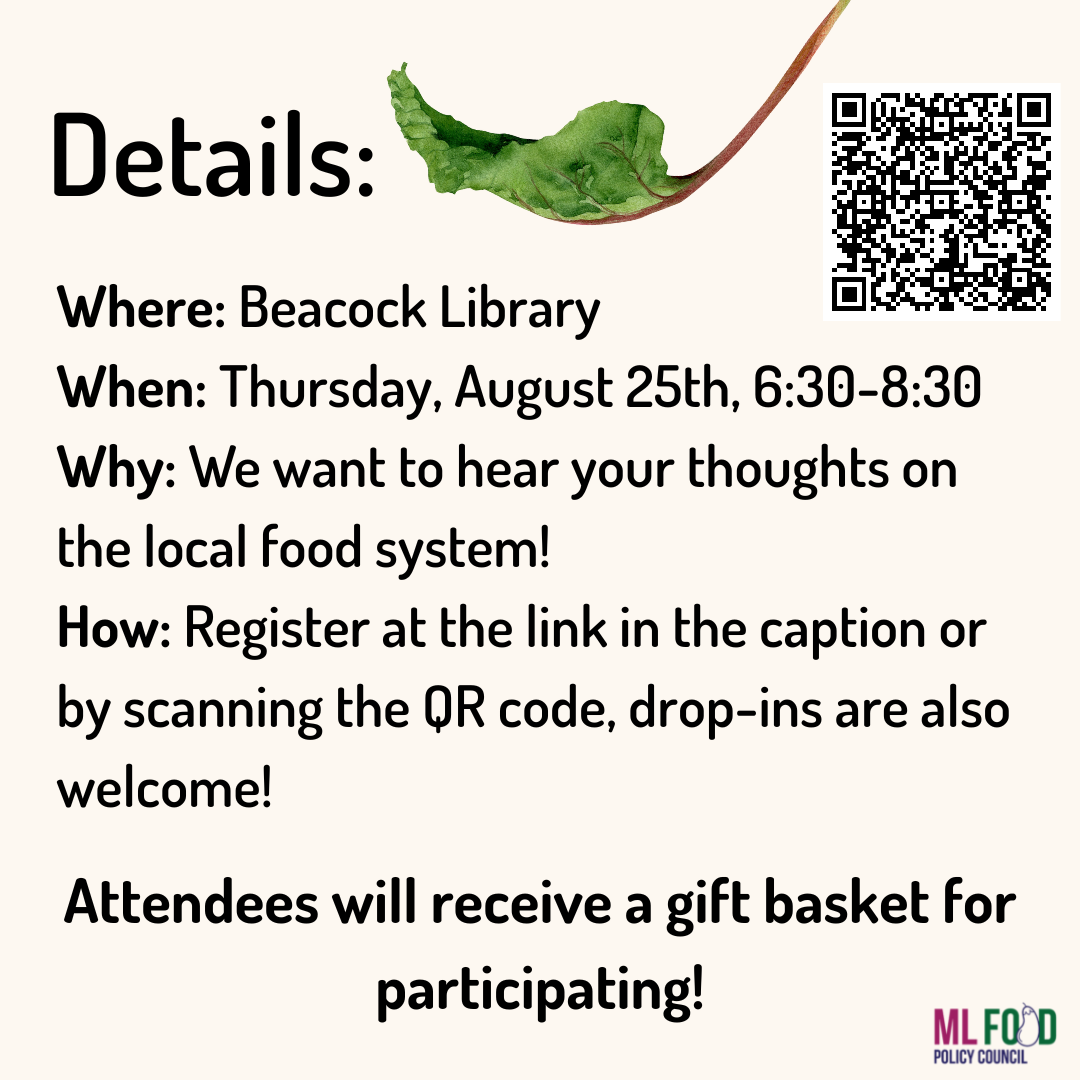 Community Food Assessment Focus Group Meeting - London Environmental ...