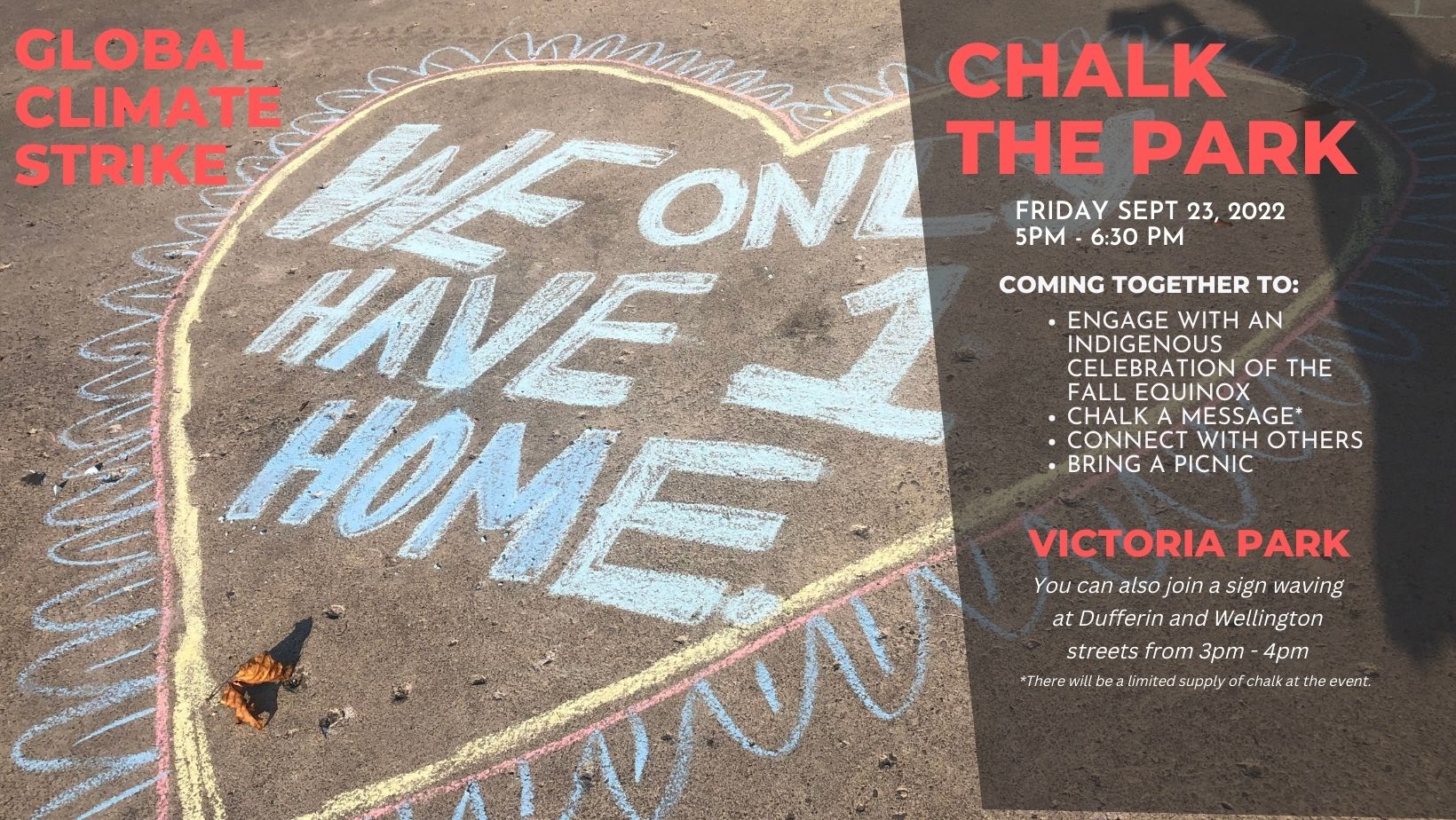 Climate Action London: Global Climate Strike - Chalk the Park - London ...