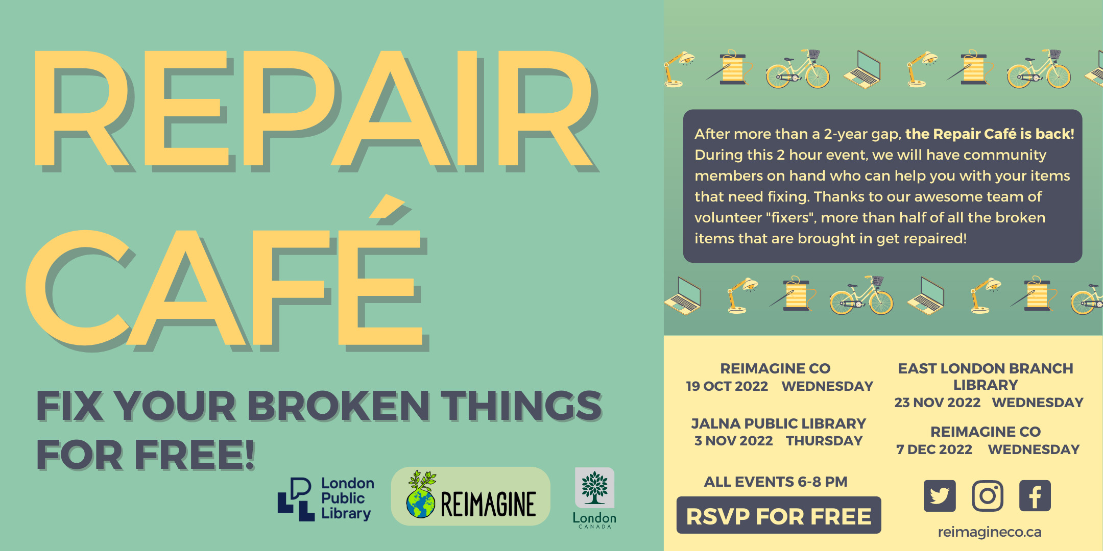 Green in the City: Zero Waste Living and Repair Cafe with Reimagine Co ...