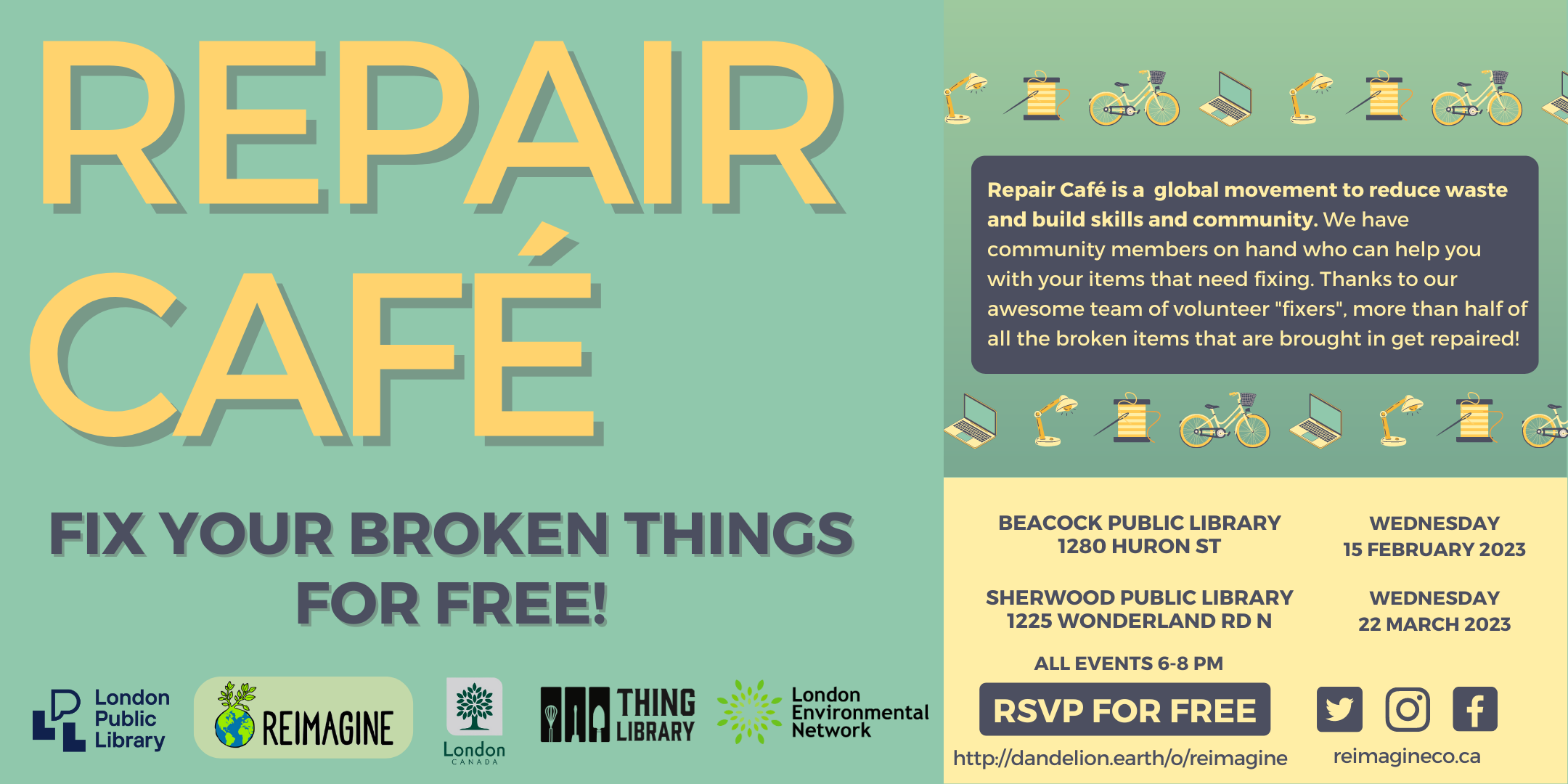 Repair Café at Beacock Public Library - London Environmental Network