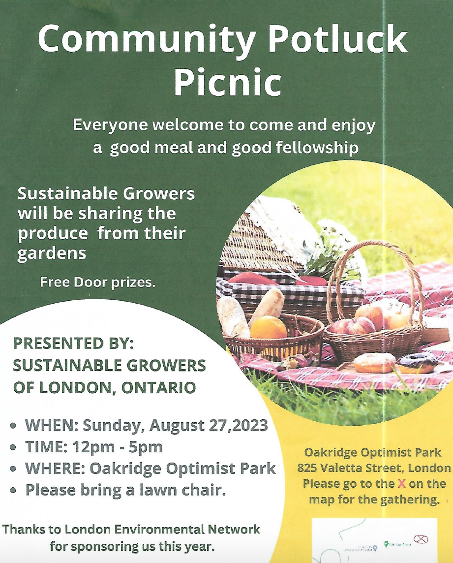 Community Garden and Potluck Celebration - London Environmental Network