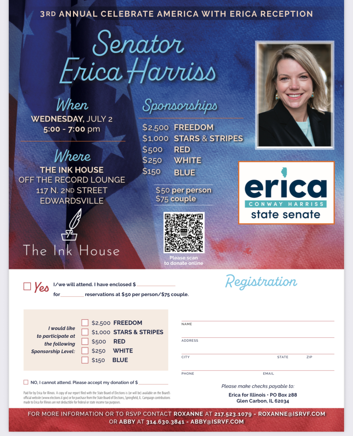 Senator Erica Harriss Celebrates America - Madison County Republicans
